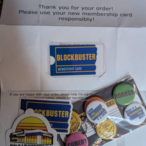 Blockbuster Membership Card - Etsy