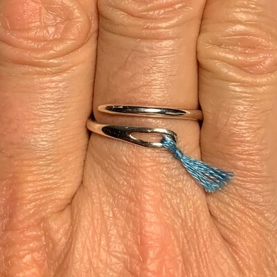 Sewing Needle Ring Sterling Silver Ring Open or Closed - Etsy