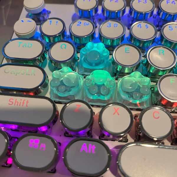Fully Transparent Keycaps Set, Mechanical Keyboard Keycaps Set, Gaming ...