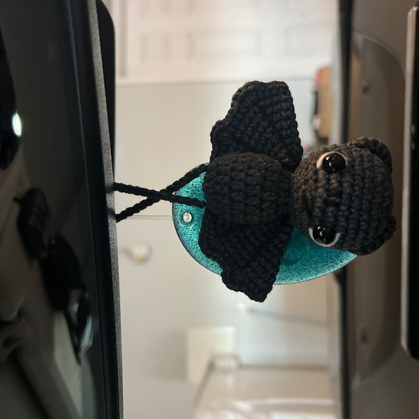 Goth Car Accessory Bat Plush Rear View Mirror Accessory for Women, Men ...