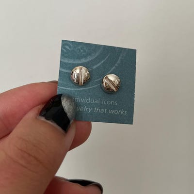 Mini Post Level Earrings - Etsy