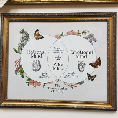 DBT Wise Mind Therapy Poster: Therapist School Counselor Office Decor ...