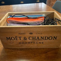 Storage Wooden Boxes Moët & Chandon Champagne Crates Natural Finish ...