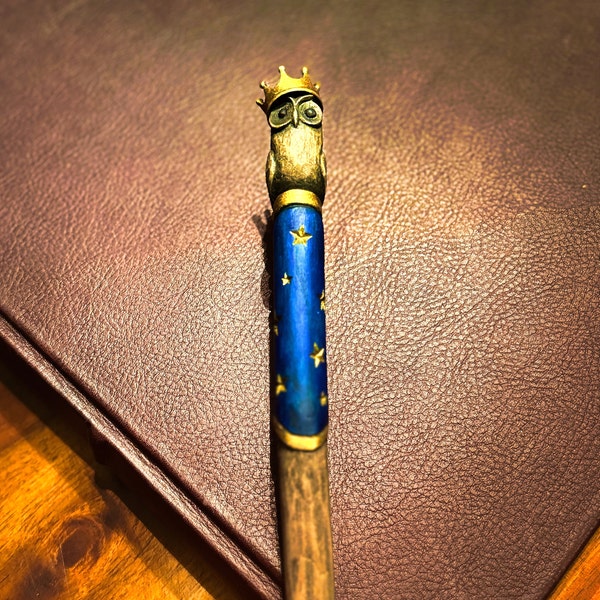 Hand Carved Black Walnut Wand // Hand Carved Wand // Wizard Wand ...