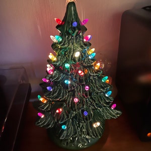 Ceramic Christmas Tree With Pointed Bulbs. Small Ceramic Christmas Tree ...