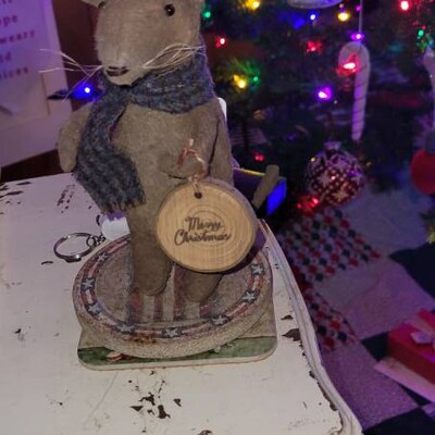 2016 E-PATTERN Primitive Folk Art Early Style Bunny Rabbit Standing ...