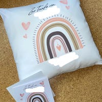 Kissen zur Einschulung Personalisiert mit Namen Schulkind 2023 HASE & REGENBOGEN - Etsy.de