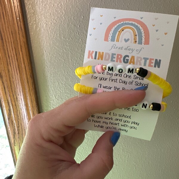 School Teacher Bracelet | Teacher Gift | Wooden Apple Bracelet | First ...