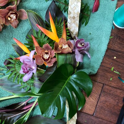 Keiki Floral Hip Hei Ahuroa Aparima Solo Ti Leaf Premium Hip Belt ...