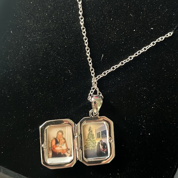 Personalised Rectangular Photo Locket - Etsy