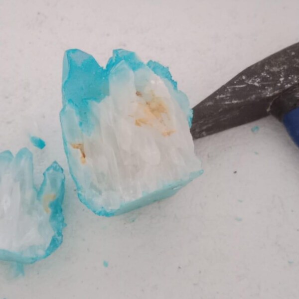 Blue Angel Aura Crystal Cluster,angel Aura Quartz Cluster,rainbow Aura ...