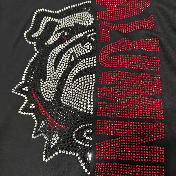 Hart County Bulldogs Spirit Wear Rhinestone Shirt - Etsy
