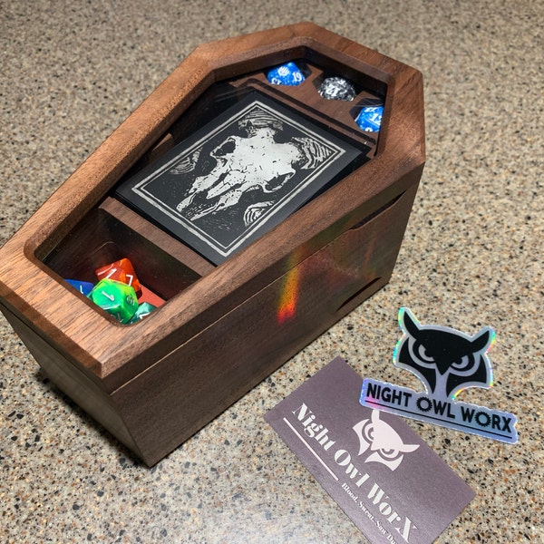Glass Casket Deck Box: , Commander Deck Box, Coffin Deck Box, MTG ...