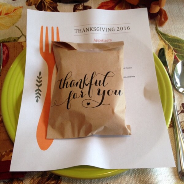 Thankful for You Favor Bags Thanksgiving Dinner or Wedding Favor Candy ...