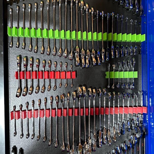 Pack of 25 Modular Tool Box Wrench Organizers (multiple Colors ...
