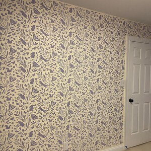 Forest Pattern Wall Stencil, Floral Wall Stencils for Painting ...