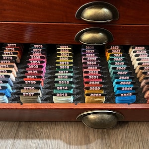 DMC Variegated Set 4000-4523 Pre-numbered Embroidery Floss Drops 84 ...