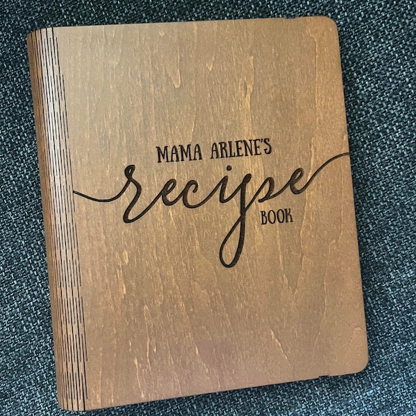 Custom Recipe Book – Personalized Wooden A5 Binder With A5/a4 Pages for ...