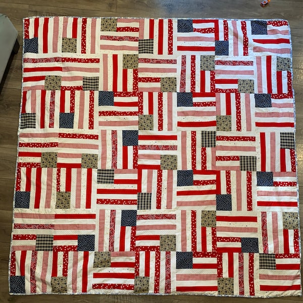 American Dream Quilt PDF Pattern, American Flag Quilt Pattern ...