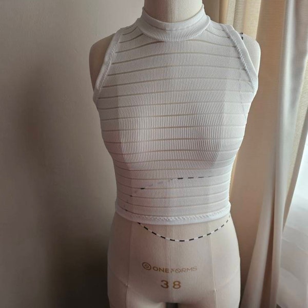 Mock Neck Top Sewing Pattern, Crop Top Pattern PDF, Tank Top Sewing ...