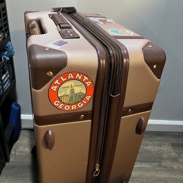 Vintage 1960's Style Atlanta GA Georgia Retro Travel Decal Sticker ...