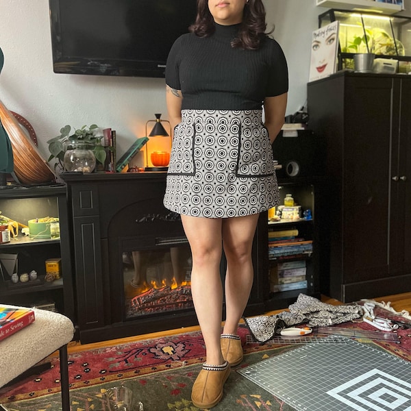 Gabbie Cropped Tweed Jacket PDF Sewing Pattern - US Sizes 2-20 - PDF ...