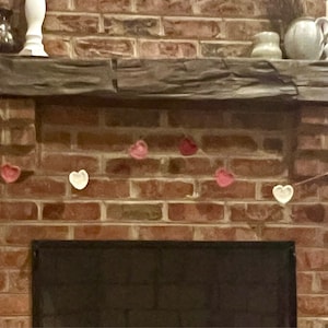 Muted Colors Heart Garland6 Crocheted Heartsheart Buntingheart Photo ...