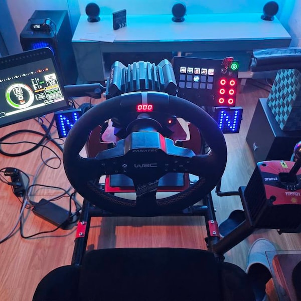 10" Screen for Simracing With Led's. Simrig. Simhub. Dashboard - Etsy UK