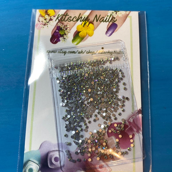 20 Pack - Crystal Rhinestones for Nails, Nail Rhinestones, 3D Crystal ...