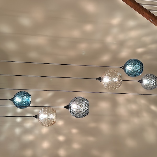 Colored Glass Pendant Lights. Kitchen Pendant Lighting. Lights Over ...