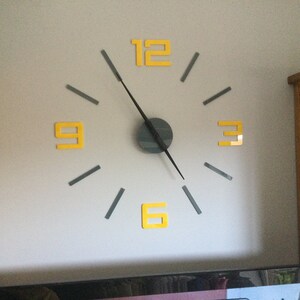 Large Wall Clock Modern Clock Wall Clock Kitchen Clock | Etsy