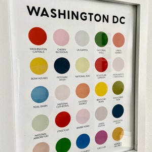 Washington DC Color Palette Print - Etsy