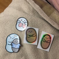 Stoma/ileostomy Bean Sticker 5cm Gloss Sticker Chronic - Etsy Canada