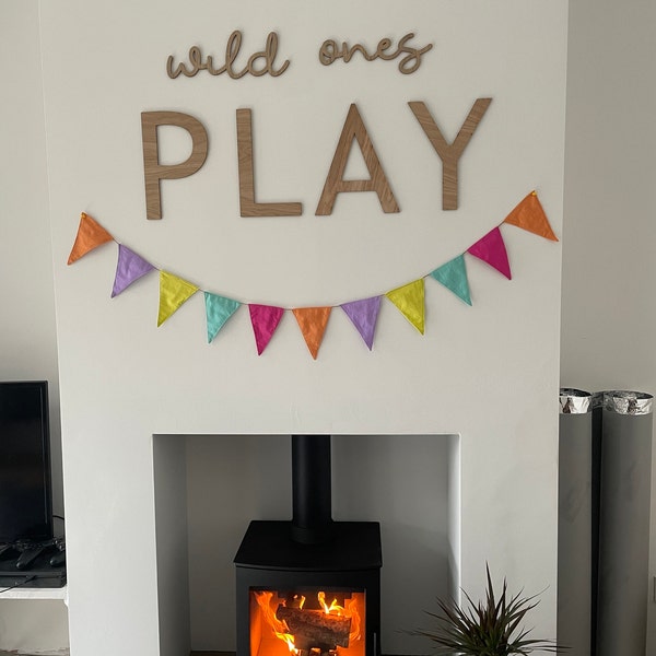 Safari Decor Where the Wild Ones Play Quote Wall Art for Nursery ...
