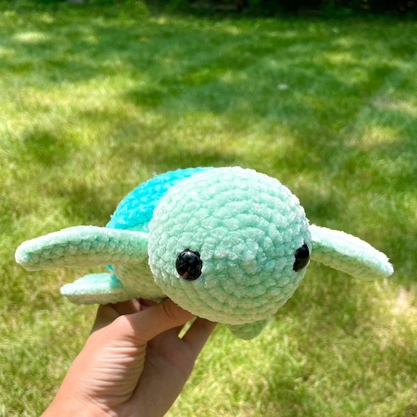 Crochet Turtle Pattern 2 Sizes (regular and Jumbo) PDF Download ...