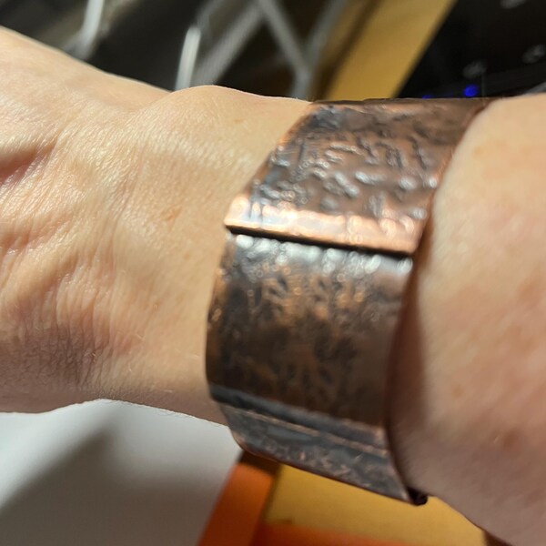 Real Solid Textured Copper Chain With Handmade Copper Clasp - Etsy