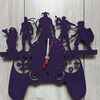 Wolf Wall Clock Laser Cut Dxf Glowforge Svg Xtool D1 CNC Cutting Router ...