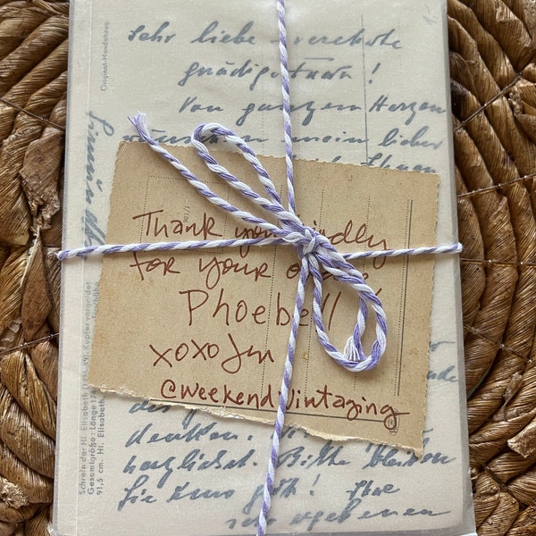 20 Vintage Postcards With Travel Notes, Letters, Journal or Diary ...