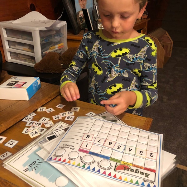 Perpetual Calendar, Circle Time Printable, Classroom Calendar ...