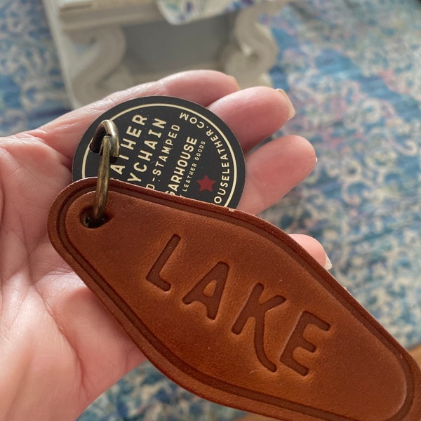 Yosemite National Park Leather Keychain Motel Style - Etsy
