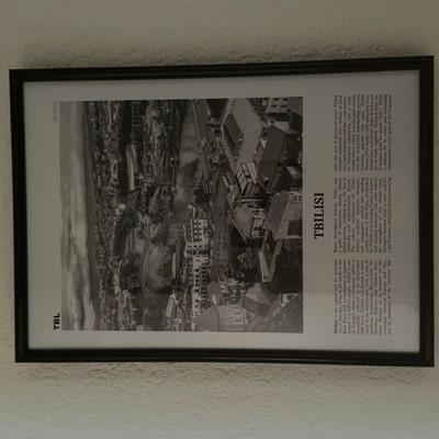 Tbilisi Print Black and White, Tbilisi Wall Art, Tbilisi Poster ...