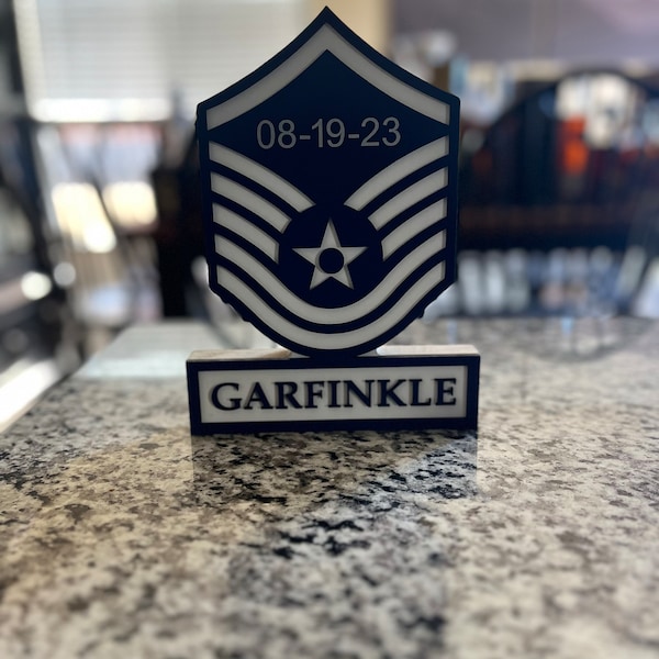 USAF Self Standing Rank Name Plate - United States Air Force Self ...