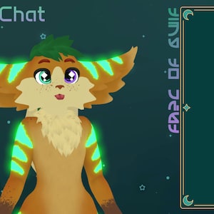 Cute Frog Overlay Animated Stream Overlay Vtuber Twitch Package Soft ...