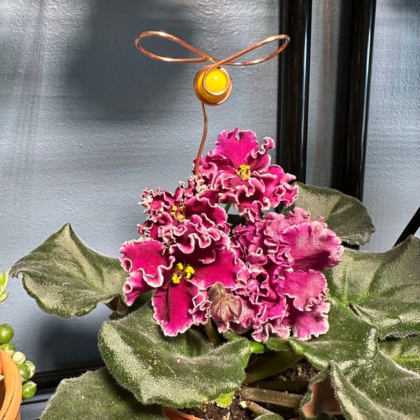 Copper Bee Plant Stick, Outdoor Garden Stakes, Insect Garden Decor ...