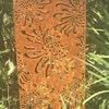Metal Flower Privacy Garden Panel Screen, Rusty Mum Garden Wall Art ...