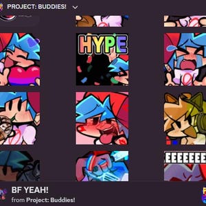 FNF, Friday Night Funkin// Boyfriend Emotes Pre Made - Etsy