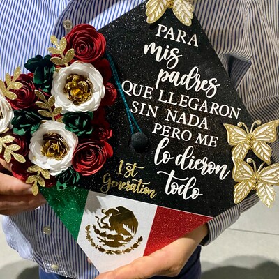 Mexican Graduation Cap Topper Personalized Mexican Graduation Cap ...