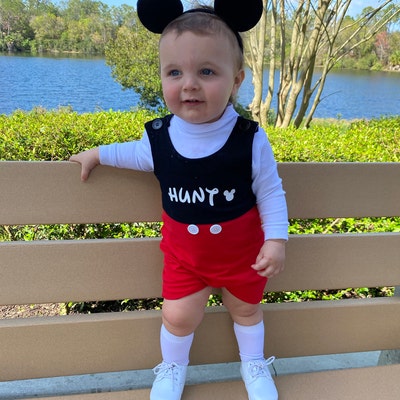 Red Black Jon Jon, Mickey Mouse Inspired, Personalization Available ...