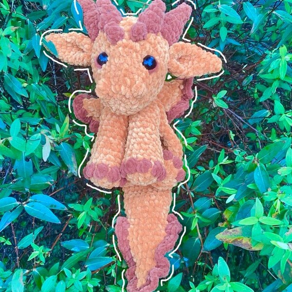 Cato the Dragon Snuggler/lovey Amigurumi Crochet Pattern - Etsy