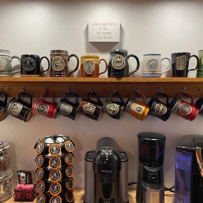 10 Cup Coffee Mug Holder With 4 or 5 Shelfmug Rackcustom Mug Rackcoffee ...